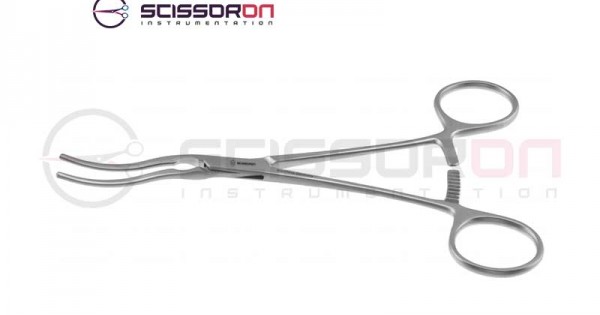 DeBakey Patent Ductus Clamp Pediatric Spoon Curved