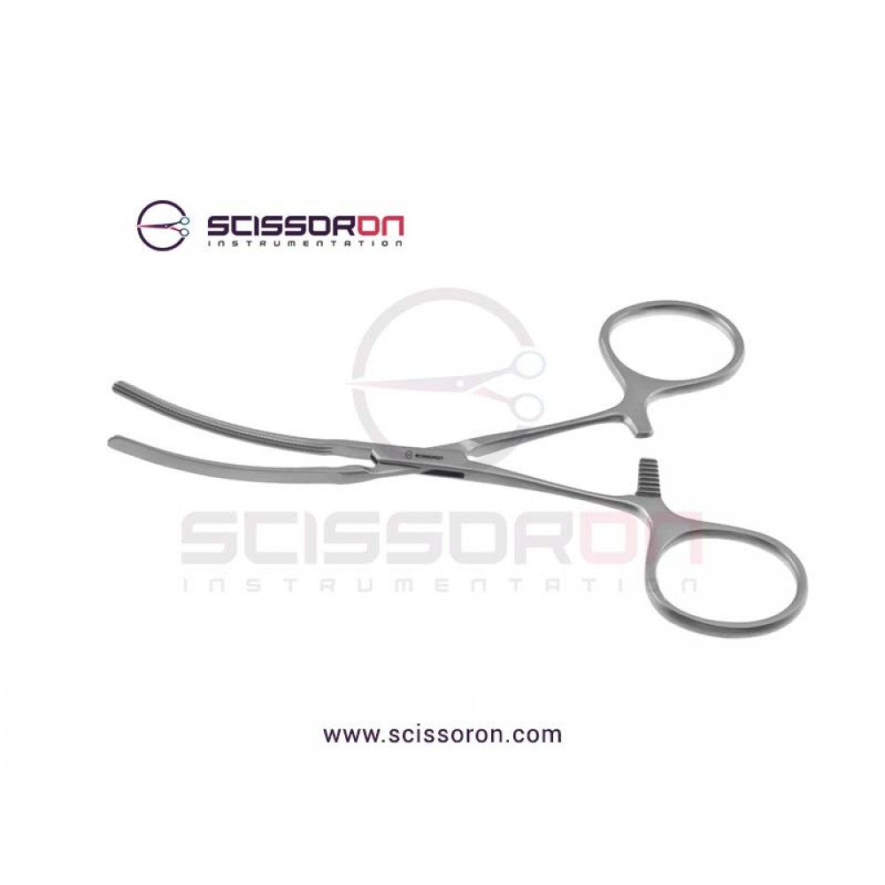 Kocher Atrauma Intestinal Clamp Curved Jaws