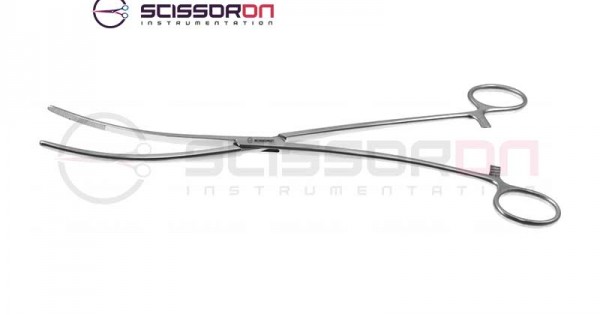 Bozeman Uterine Dressing Forceps Curved Jaws