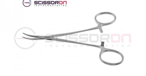 Jacobson Micro Hemostatic Mosquito Forceps Curved Jaws