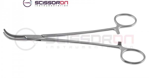 Coller Hemostatic Forceps Strongly Curved Jaws