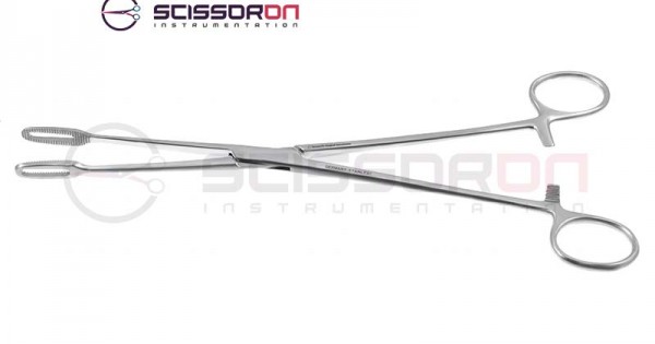 Fletcher Sponge Holding Forceps Straight Slim Jaws