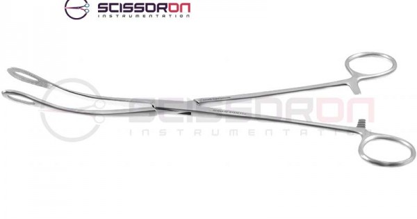 Fletcher Sponge Holding Forceps Curved Jaws