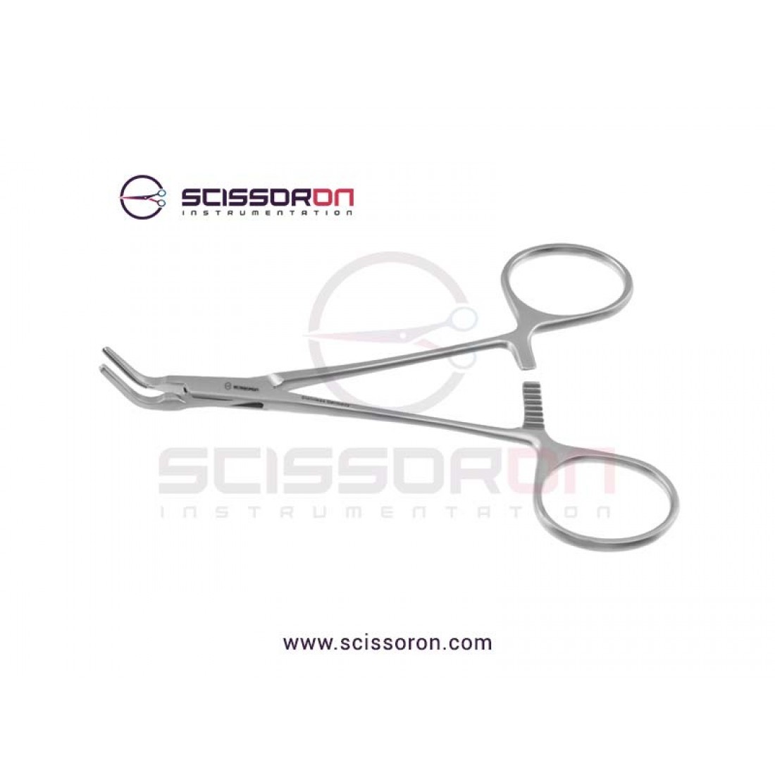 Selman-Cooley Peripheral Blood Vessel Clamp Small Angled