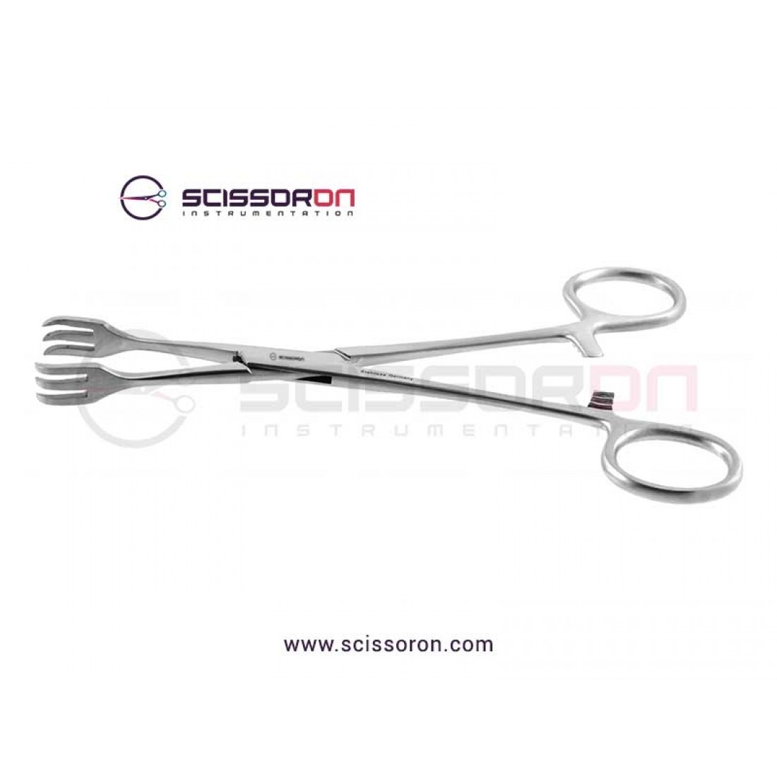 Lahey Goiter Vulsellum Forceps 3x3 Prongs