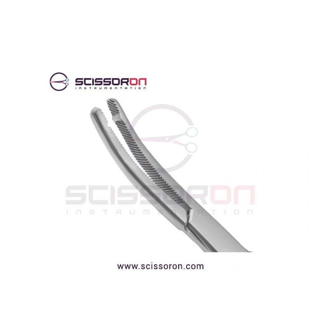 Heaney Hysterectomy Forceps Curved Jaws Single Tooth