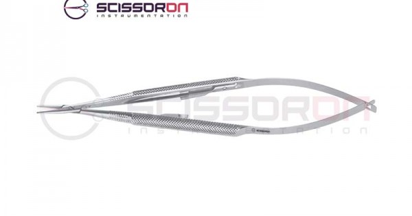 Reill Micro Needle Holder TC Dusted Straight Jaws with Lock