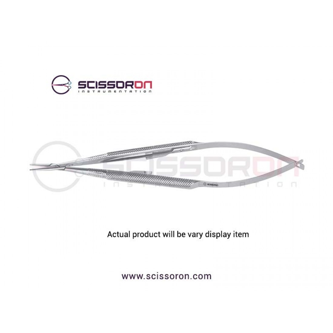 Reill Micro Needle Holder TC Dusted Curved Jaws with Lock