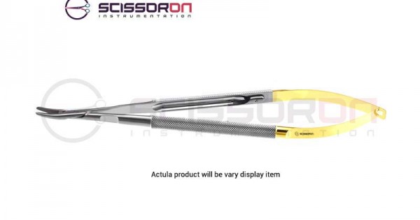 Jacobson Needle Holder Curved TC Heavy Jaws without Lock