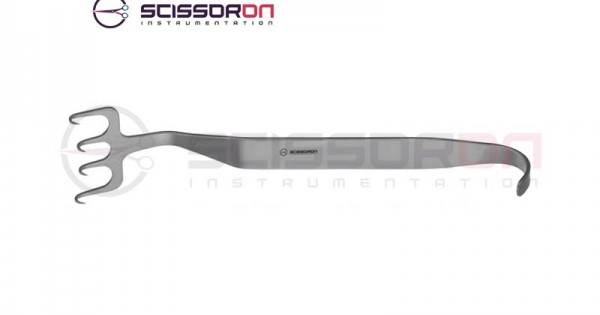 Freeman Facelift (Rhytidectomy) Rake Retractor in-line Prongs