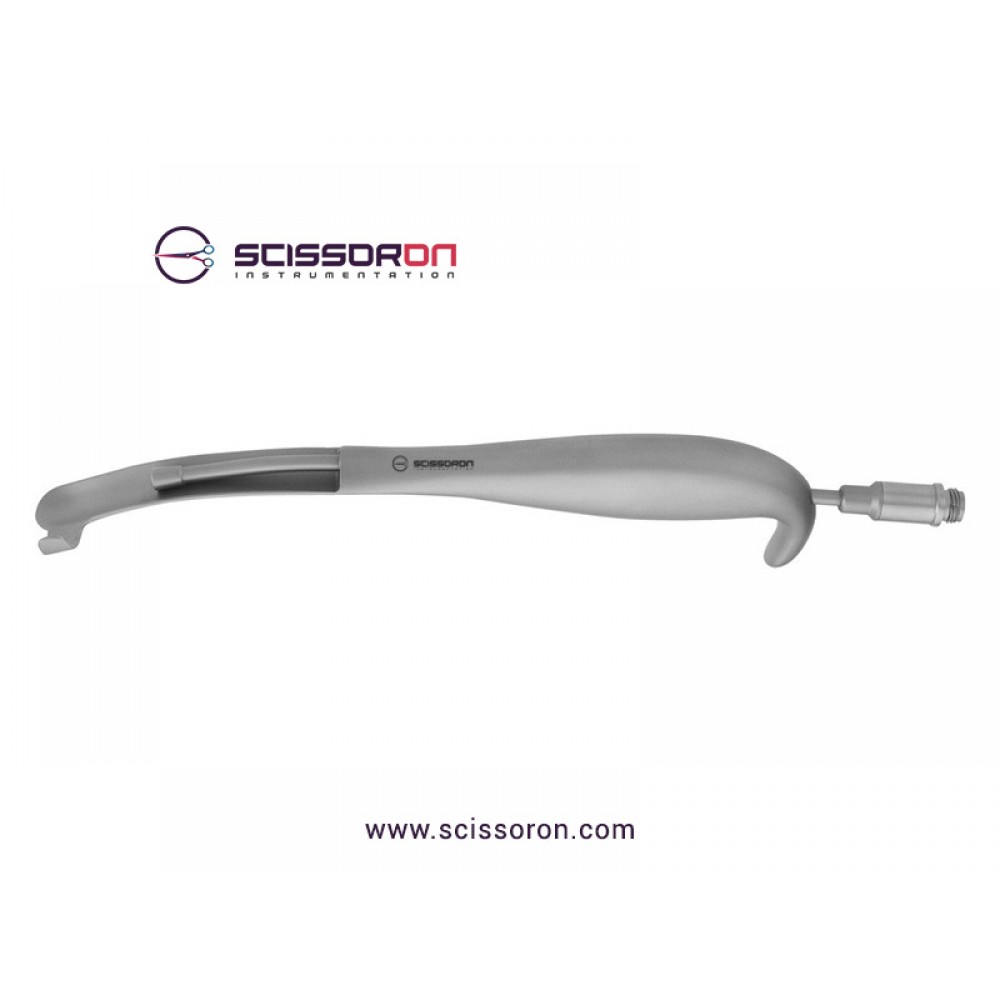 Bauer Type Intra Oral Retractor Left Hook Fiberoptic