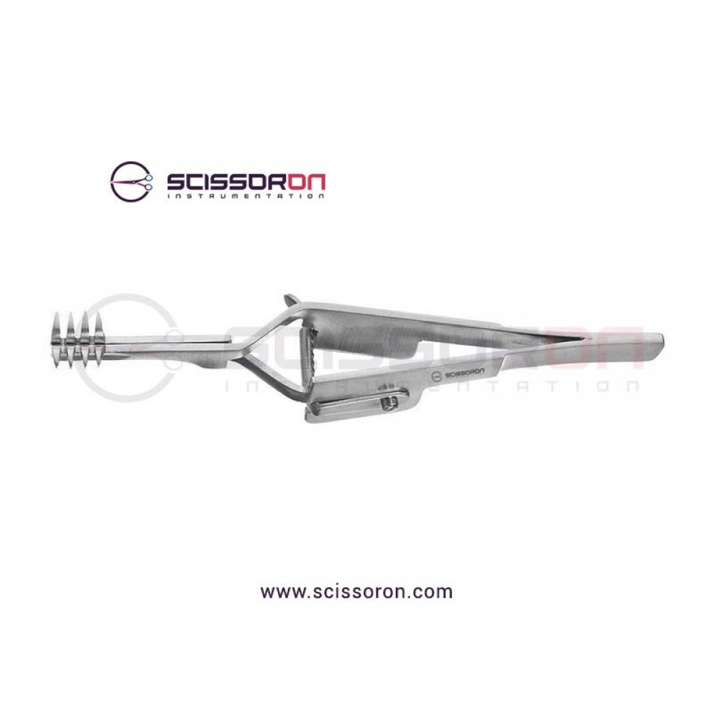 Heiss Skin Retractor 4x4 Blunt Prongs