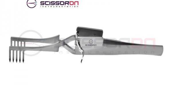 Heiss Skin Retractor 5x5 Blunt Prongs