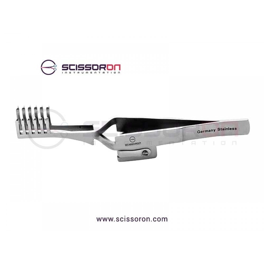 Heiss Skin Retractor 6x6 Sharp Prongs