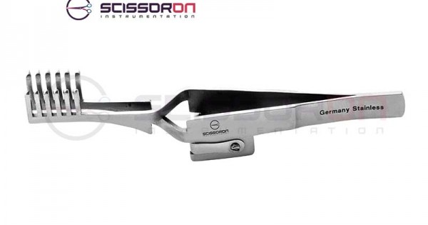 Heiss Skin Retractor 6x6 Sharp Prongs