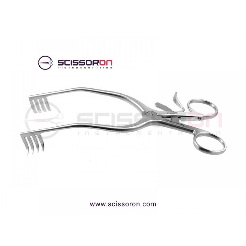 Adson Self-Retaining Cerebellar Retractor Curved Shanks Sharp Ends