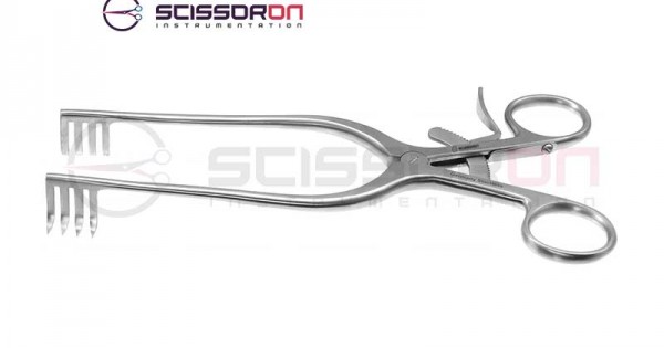 Adson Self-Retaining Cerebellar Retractor Straight Shanks Sharp Ends