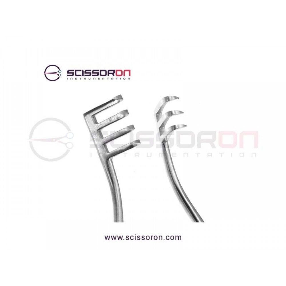 Weitlaner Self-Retaining Retractor 3x4 Sharp Prongs