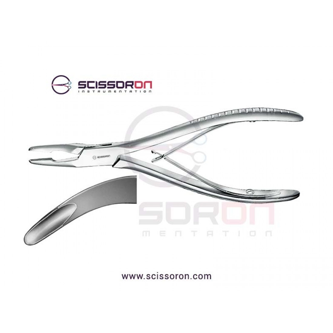 Jansen Bone Rongeur Curved Jaws