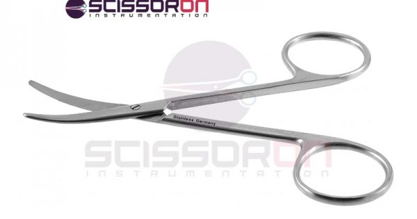 Strabismus Scissor Curved Blades