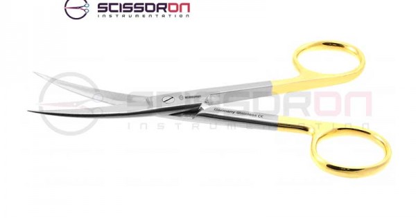 Operating Scissor Curved TC Blades - Sharp Ends